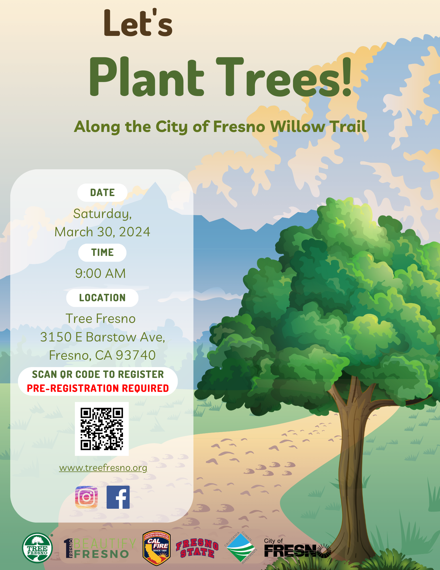 March 30th 2024 Tree Planting – Tree Fresno